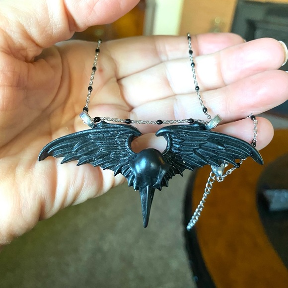 Couture Beginnings | Jewelry | Gothic Black Crow Raven Choker Necklace ...